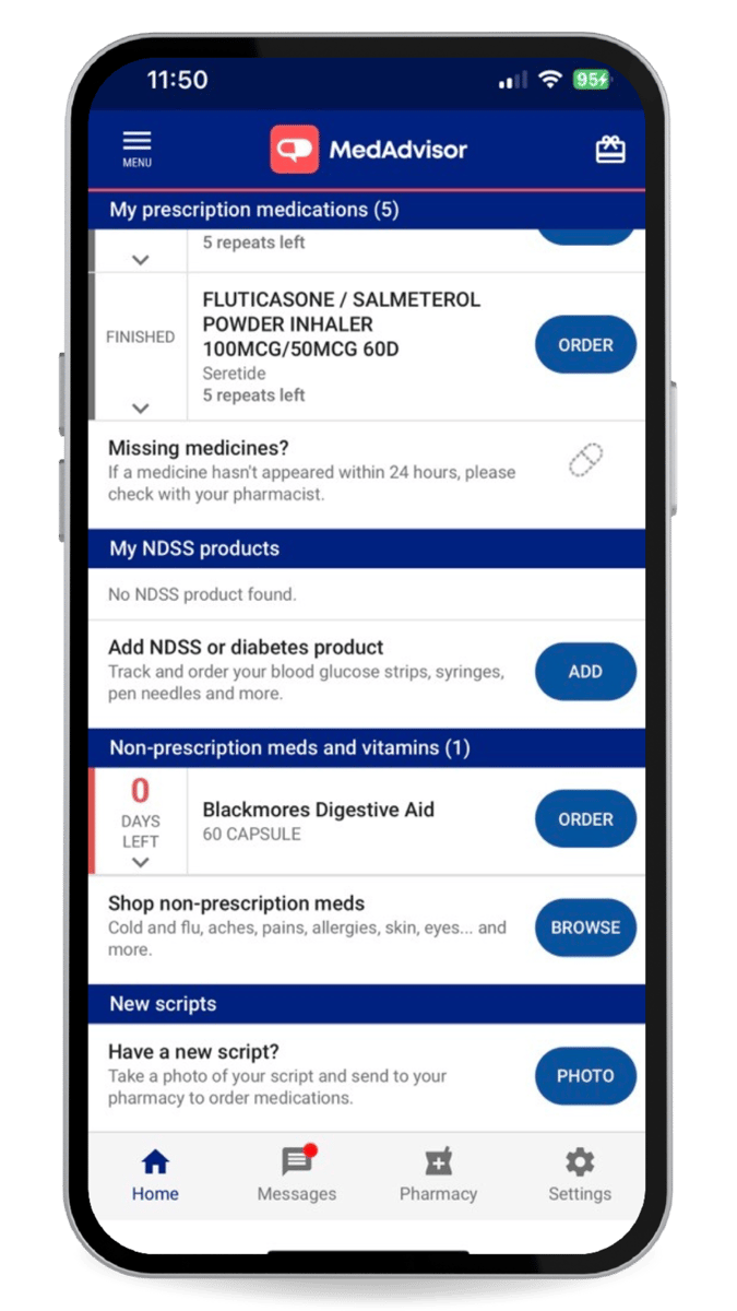 Order your NDSS Supplies | My MedAdvisor