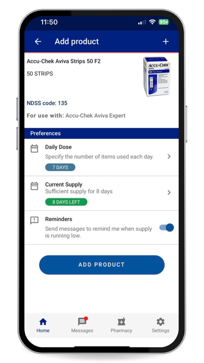 Order your NDSS Supplies | My MedAdvisor