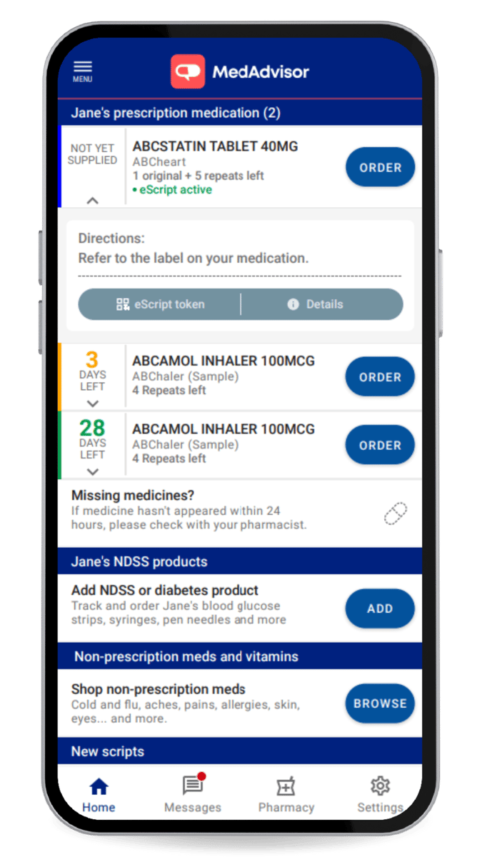 eScripts | Electronic Prescriptions App - My Medadvisor